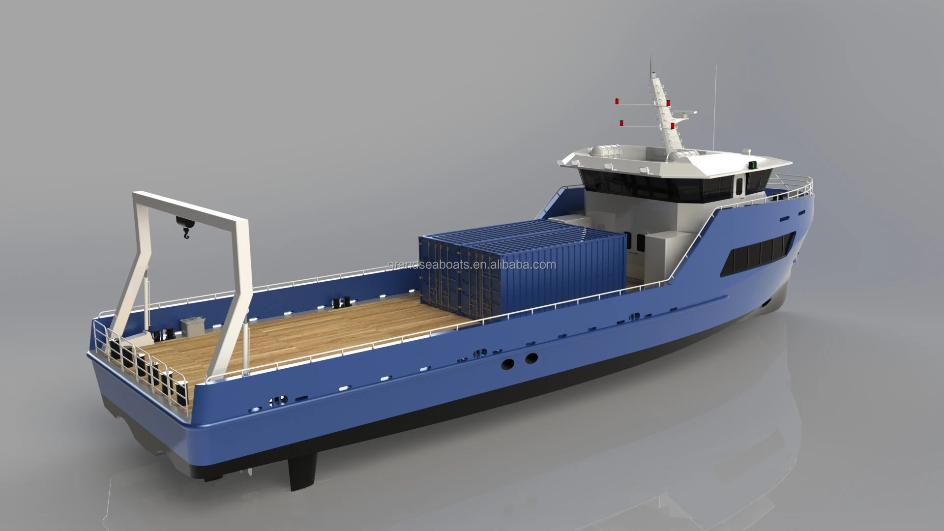 Grandsea 100ft/32m Aluminium Boat Platform Supply Vessels Crew Transfer ...