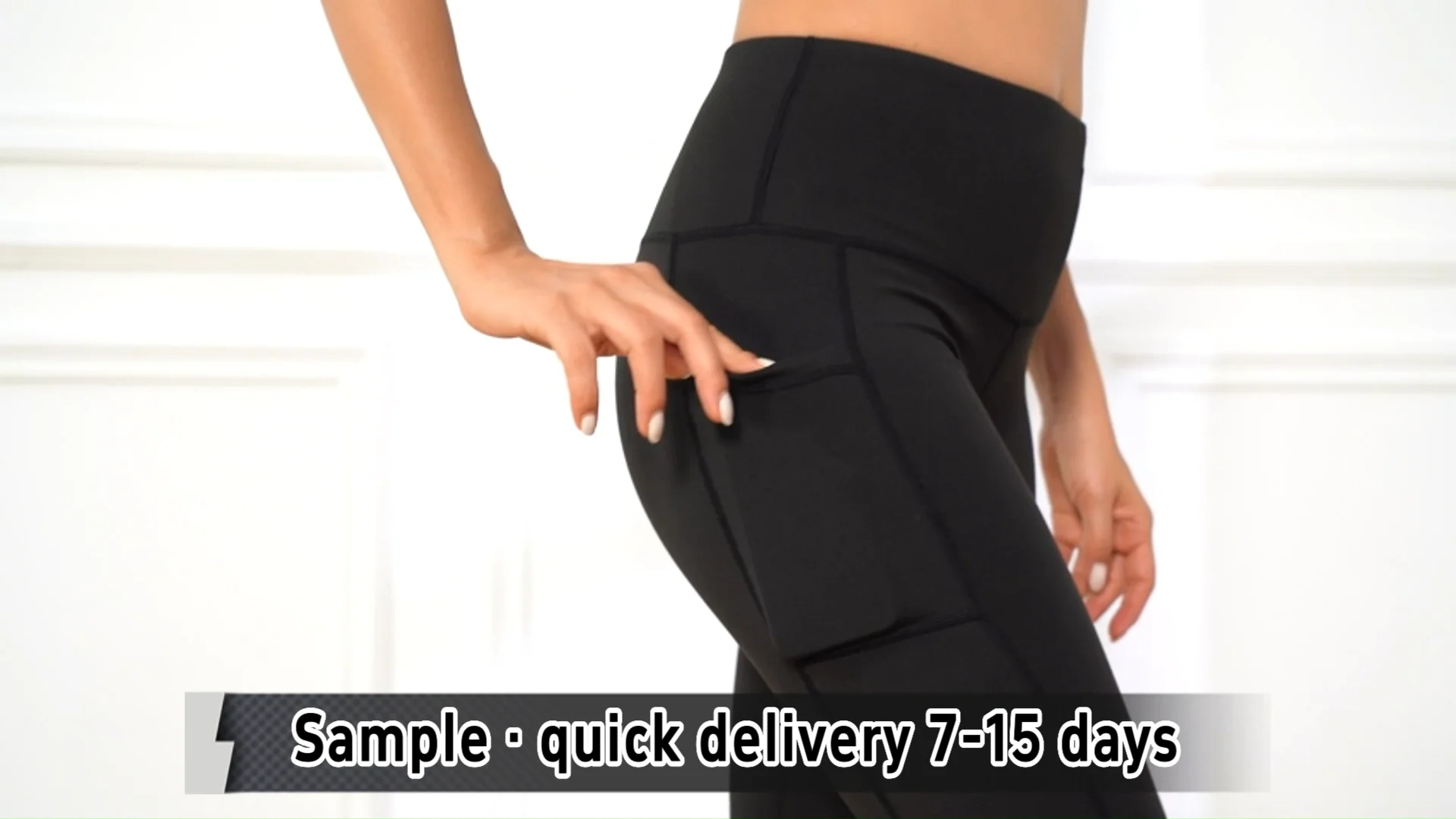 High Quality Yoga Sport Running Shorts Women Polyester Nylon Spandex ...