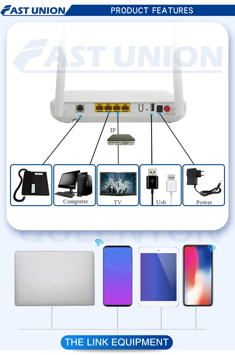 Ftth Gpon Onu F660 V6.0 1ge+3fe+1pots+2.4g Wifi+1usb Router Modem With Tr069 Function - Buy Gpon ...