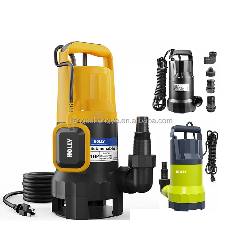 Mini 200W Motor Flat Auger Clean Water Pump Submersible Pump 10M Cable ...