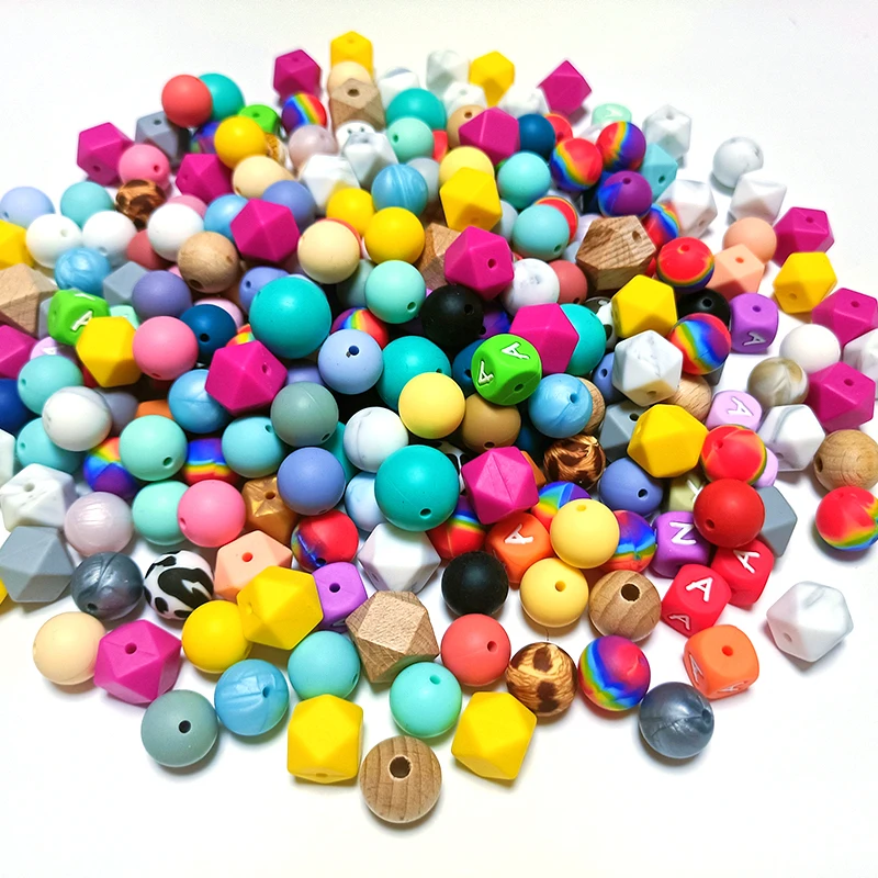140 Colors BPA Free Silicone Teething Beads - Soft & Safe