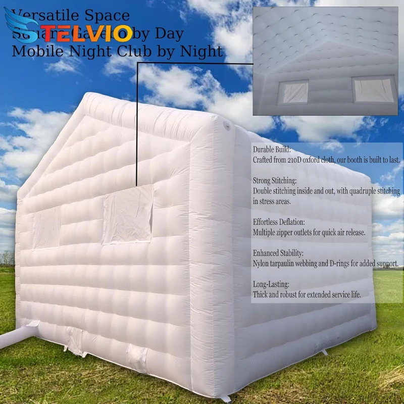 Commercial Black Portable Party Tent with LED Inflatable