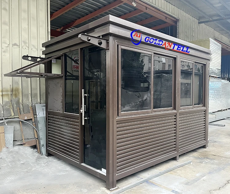 Secure & Durable Outdoor Security Guard Shack - Modern & Portable