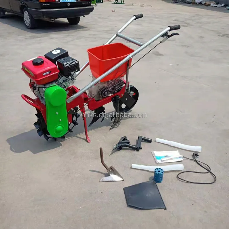 Farm diesel Engine Corn Precise Seeder and Fertilizer Planter Walk ...