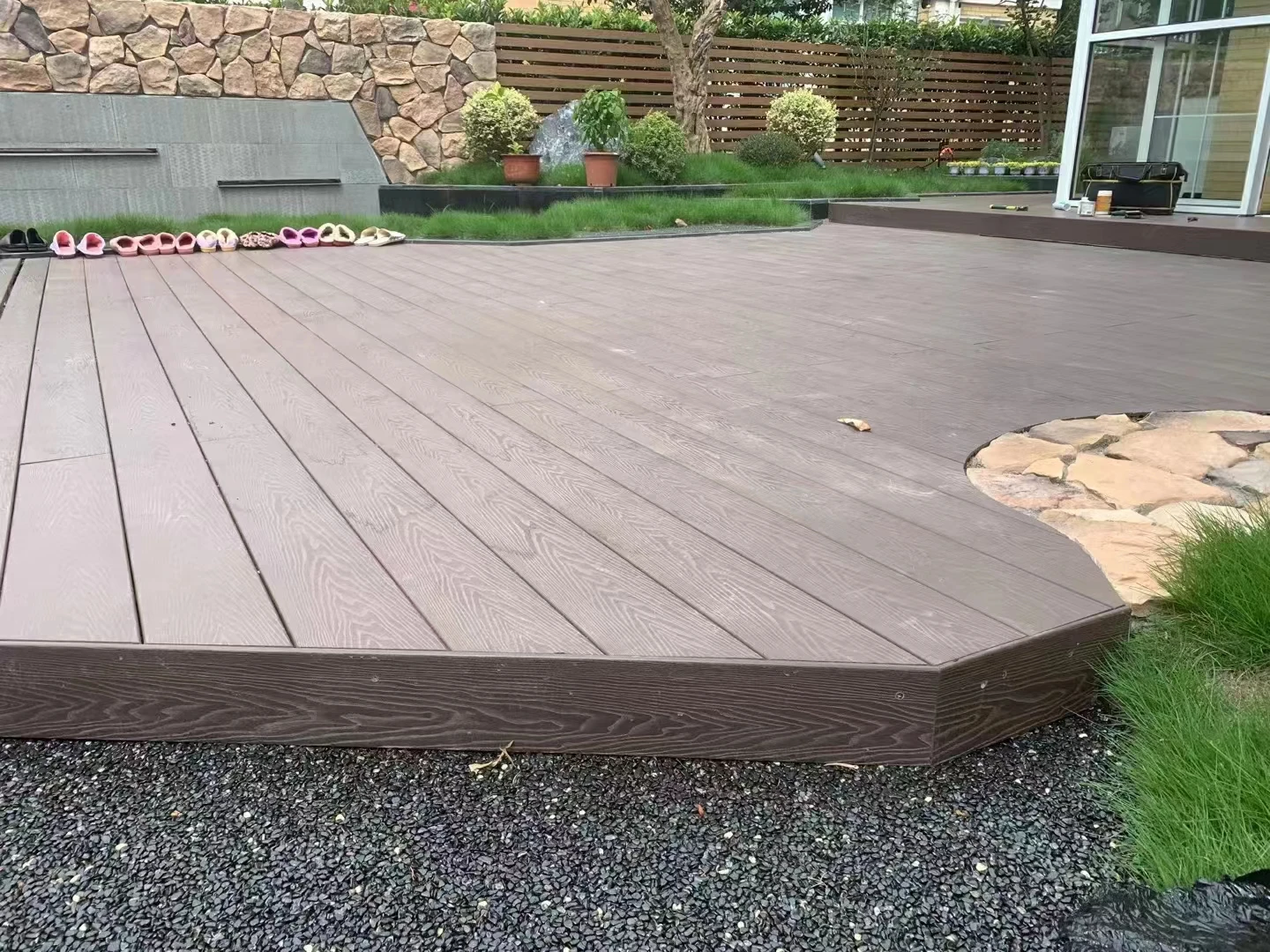 Solid Floor Laminated Wood-plastic Composite Engineered Decking Floor ...
