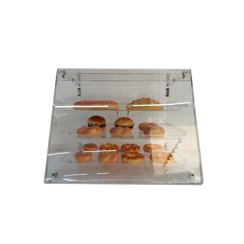 Pop Design Free Standing Acrylic Bread Display Rack Clear Bread Display ...