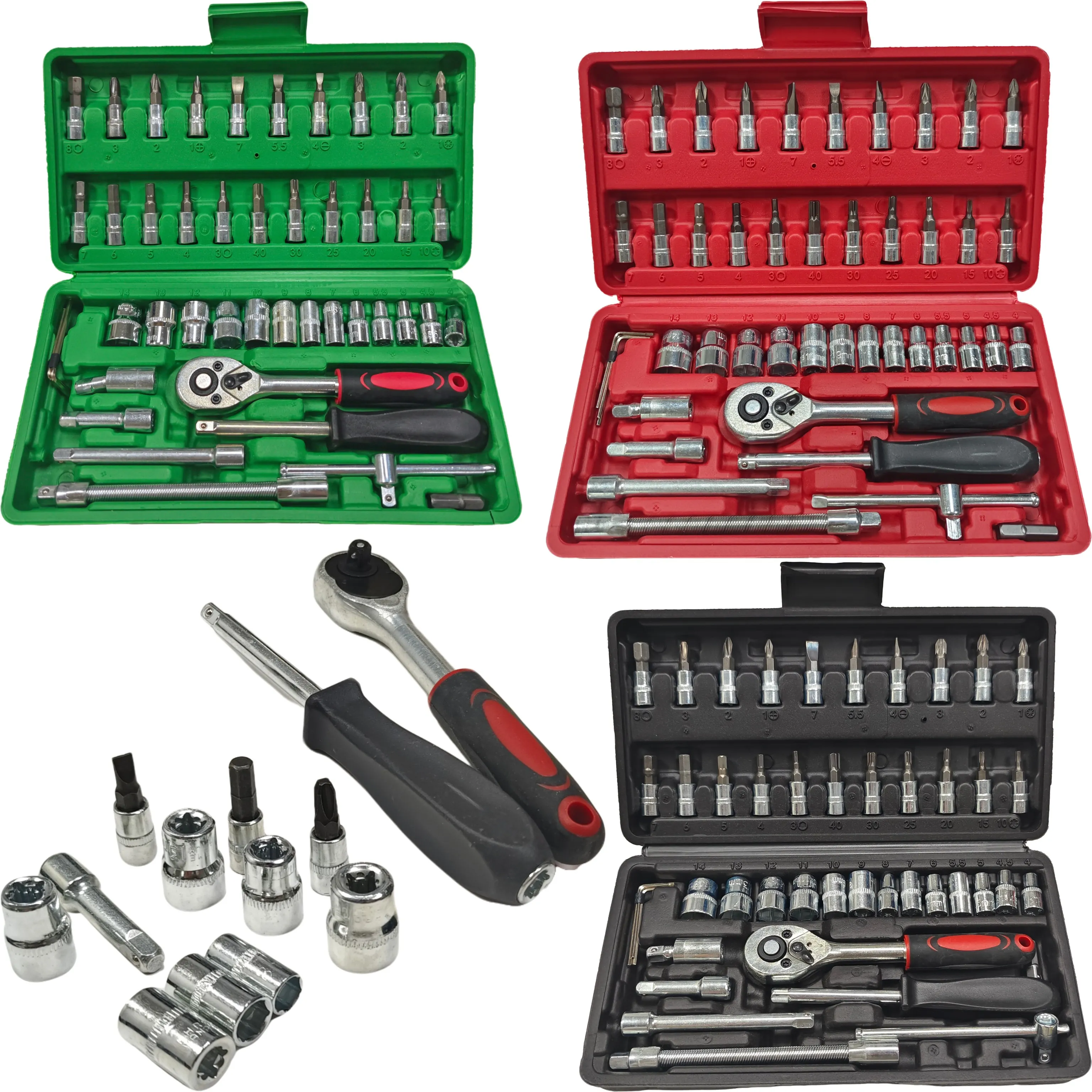 Hand Tool Sets Car Repair Tool Kit Set Mechanical Tools Box Home Socket ...