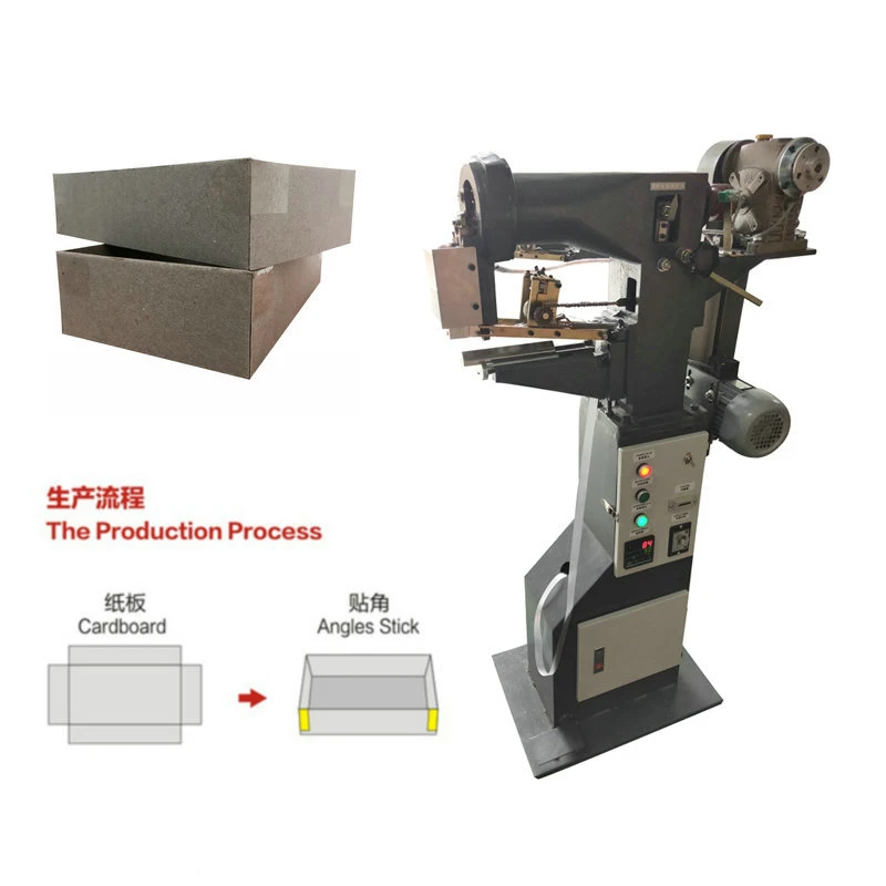 Semi Automatic Pneumatic Rigid Box Corner Pasting Machine Box Corner ...