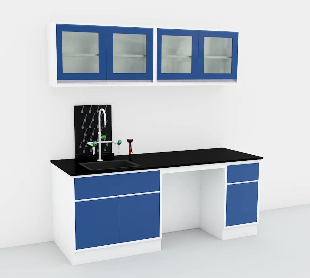 LB-FM-07 Floor Mounted Lab Bench - Durable & Versatile