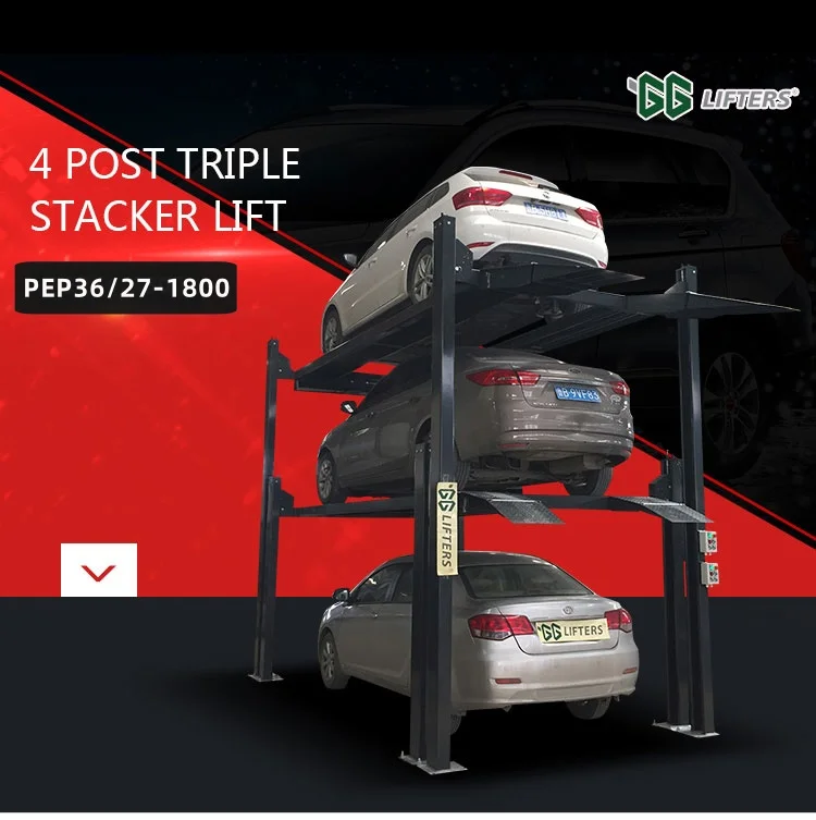 Triple Vehicle Car Storage Hydraulic Elevators Suv Parking Lift ...