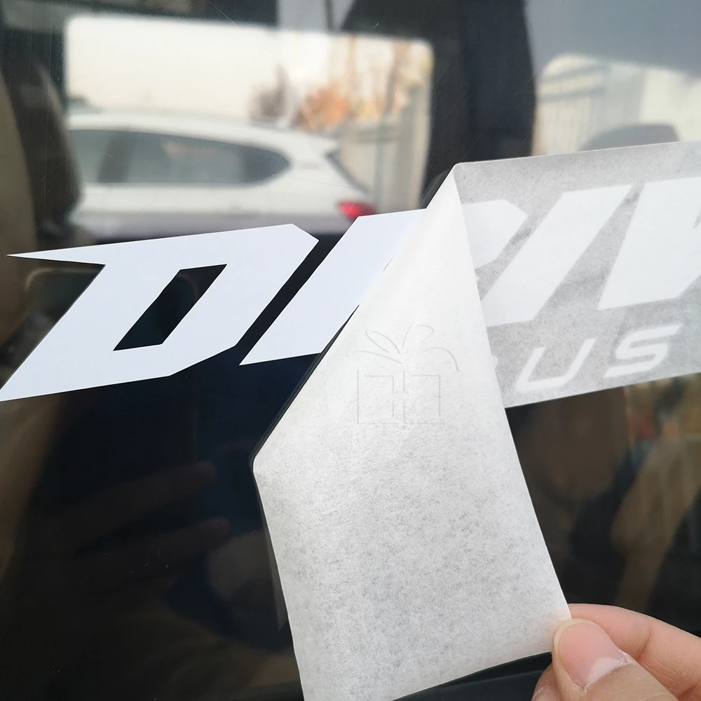 UV Resist Weatherproof Die Cut Logo Vehicle Bumper Stickers