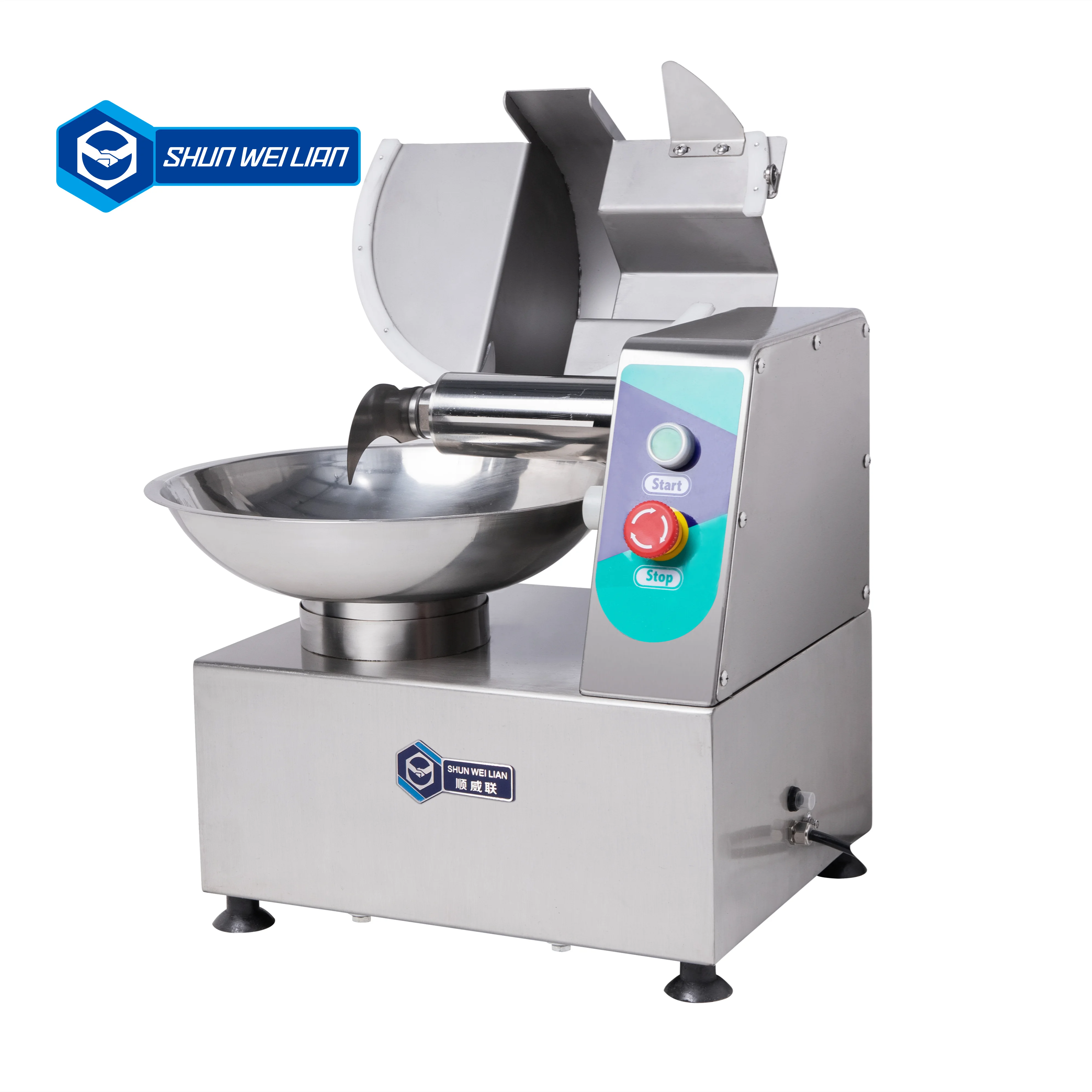 5l Stainless Steel Automatic Vacuum Meat Bowl Cutter /vacuum Meat ...