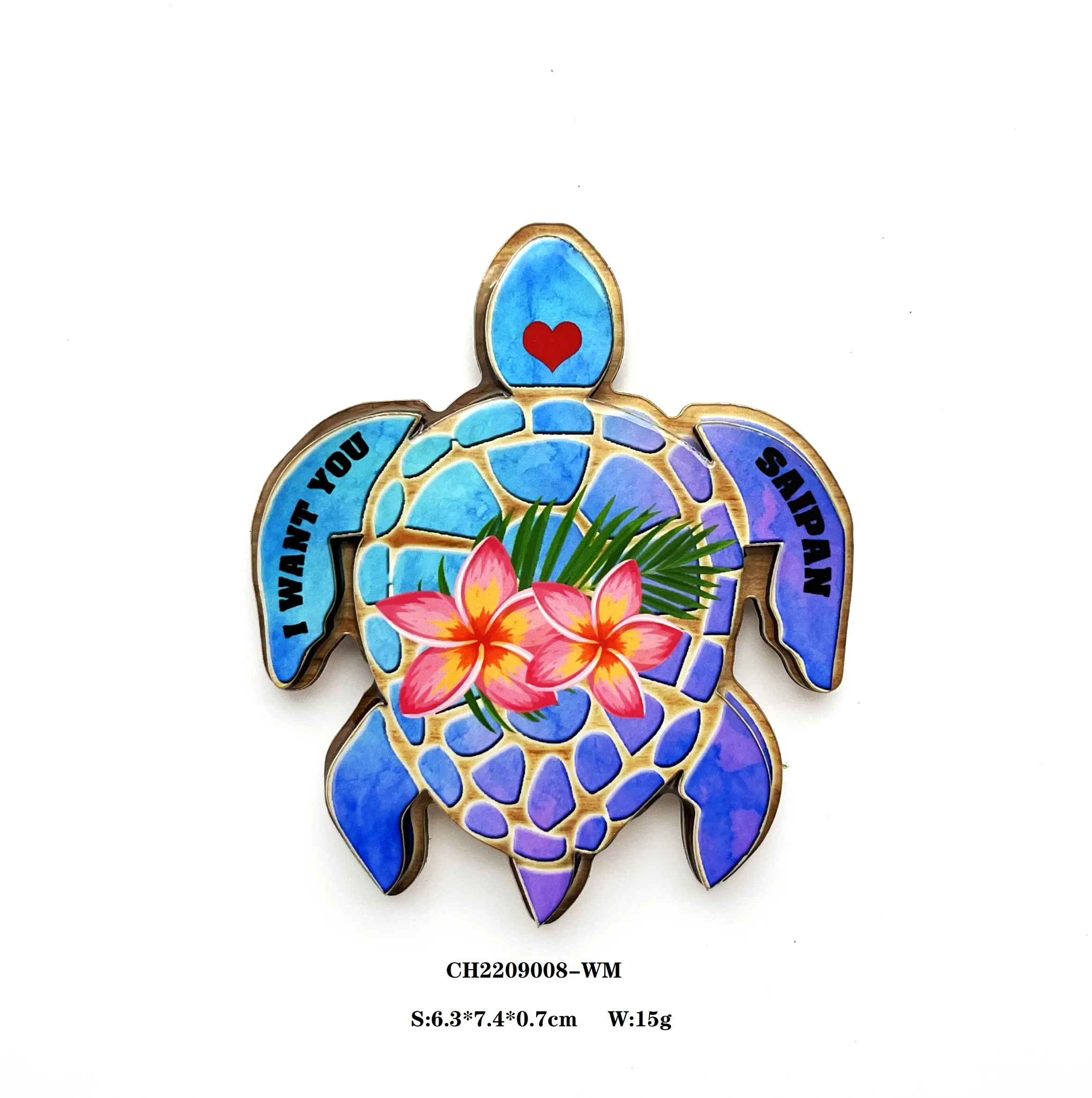 Customized Tourist City 3d MDF Fridge Magnet Saipan Souvenir City ...