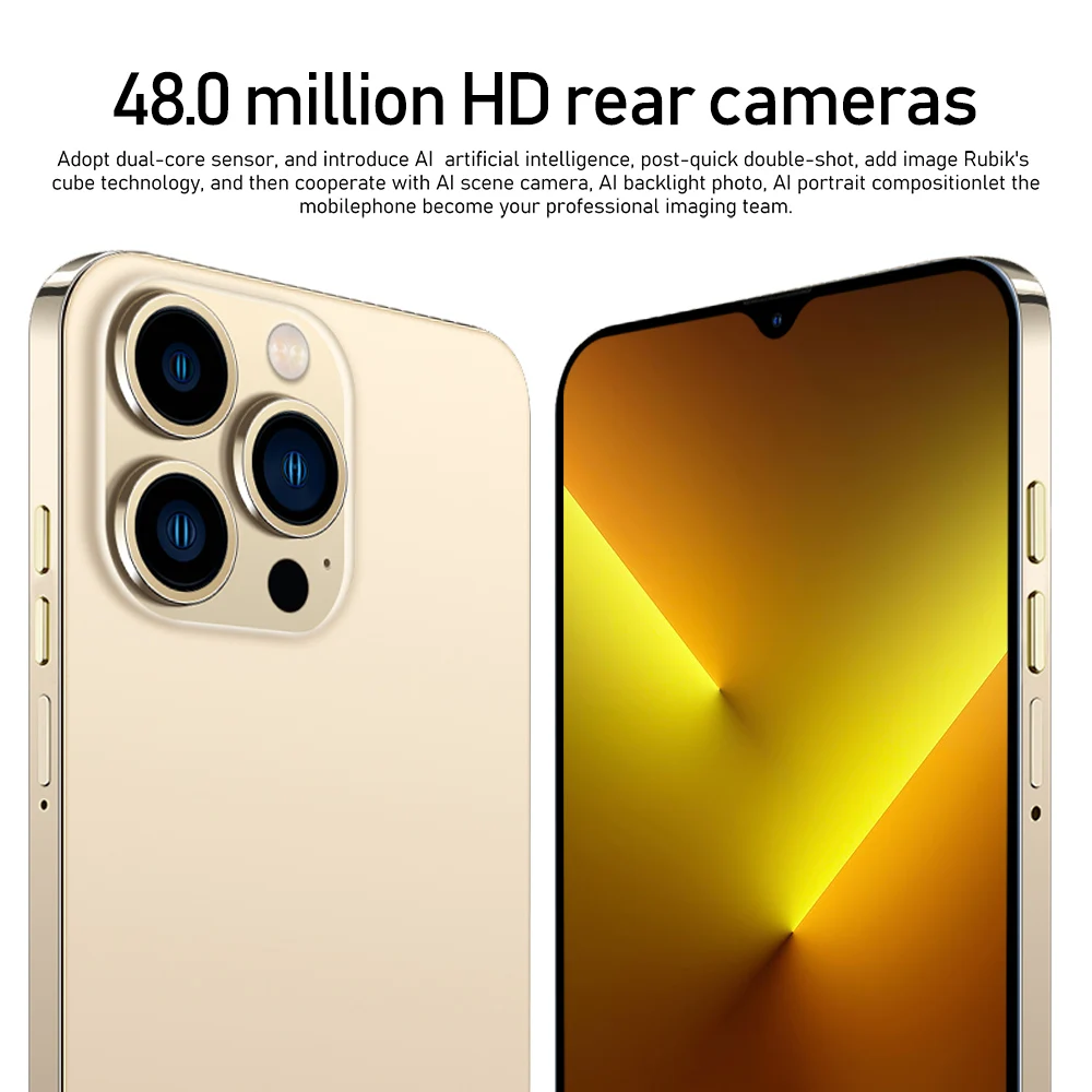 Popular New I13 Pro Max 6.7 "12gb+512gb Original 5g Smart Phone Android ...