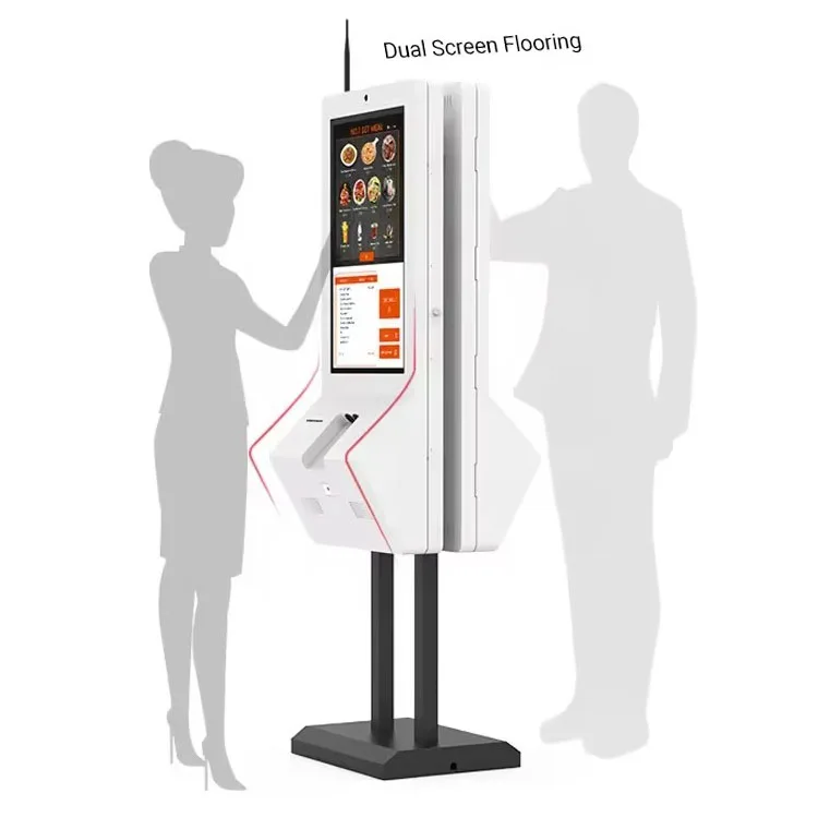 Floor Standing Touch Screen Pc Self-ordering Payment Kiosk Self-service Touch Screen Self ...