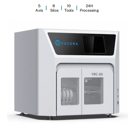 Yucera China Dental Dry milling Dental Crown Zirconia 5Axis YRC-8X CAD ...