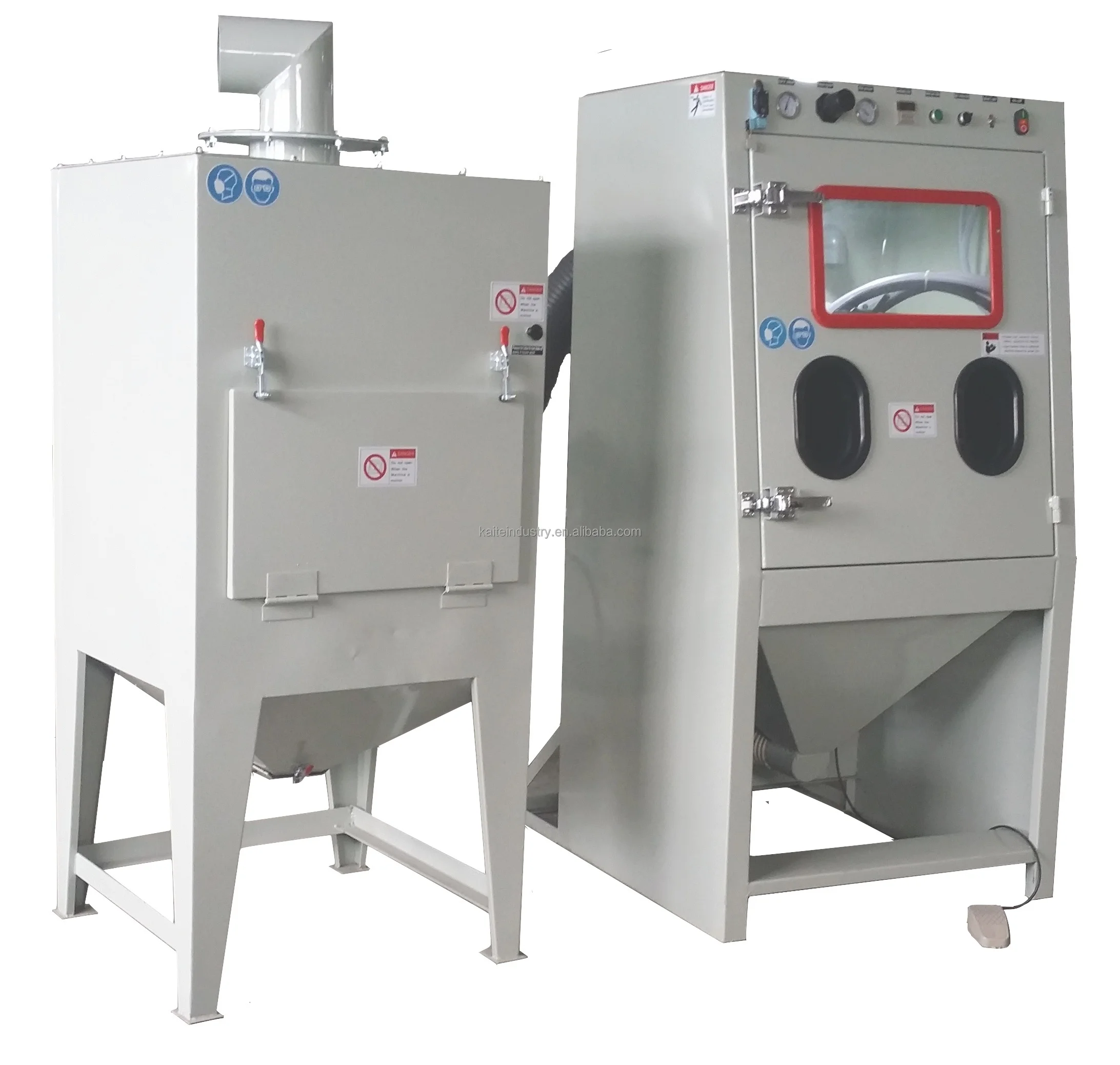 Tumble Blasting Cabinets With Basket Belt Barrel Abrasive Blast Machine ...