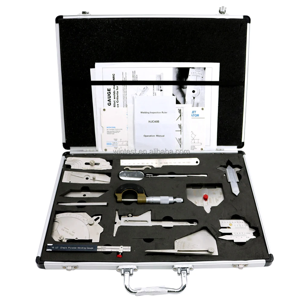 Stainless Steel Fillet Weld Gauge Set for Precision Measurement