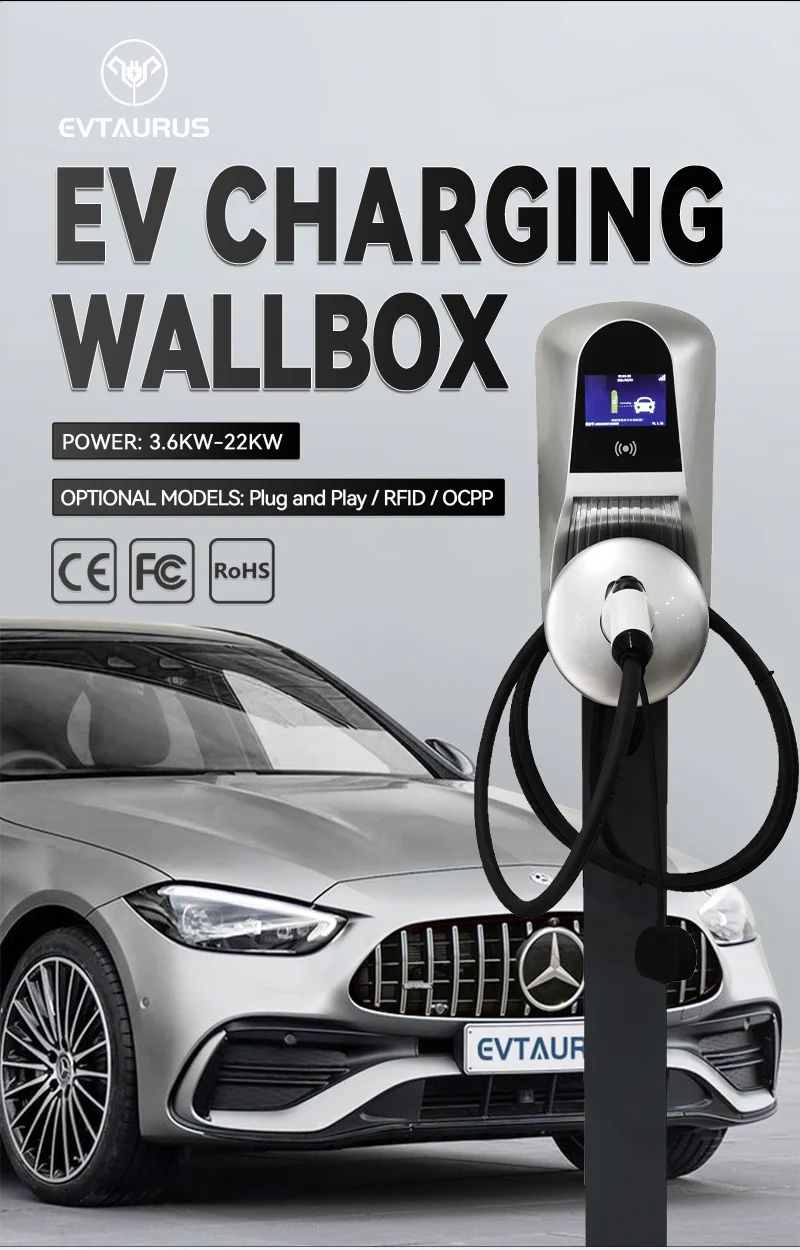 Wall-mounted Charge Spot Ev Charger Station 11kw Ac Ev Charger Station Ccs1 Ccs2 Charging Pile ...