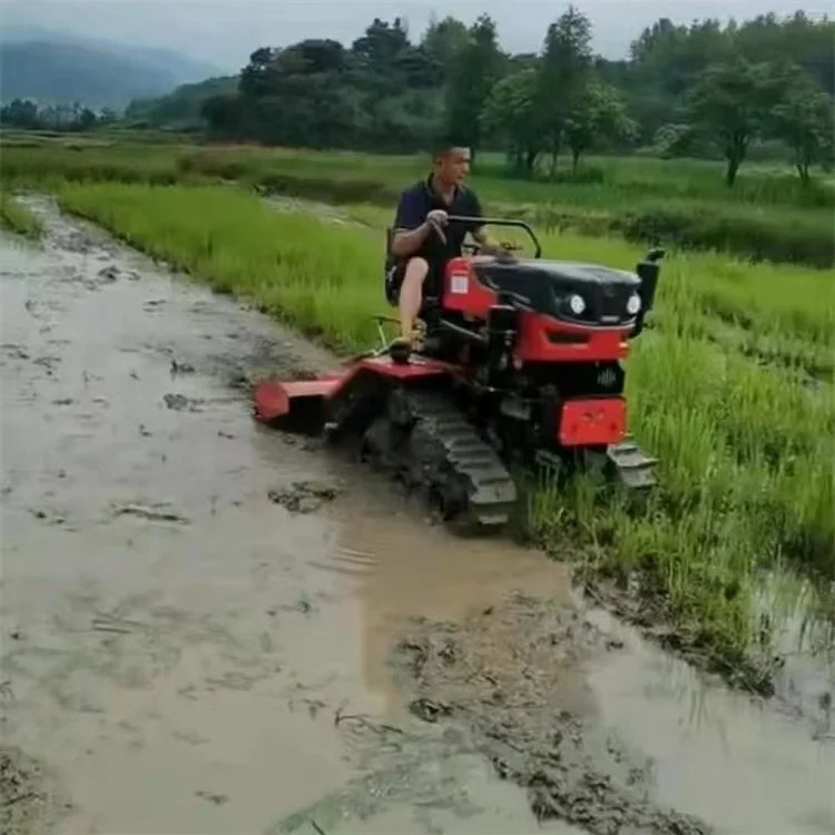 Mini Tracked Tractor 100hp Crawler Cultivators Farm Tractor - Buy Mini ...