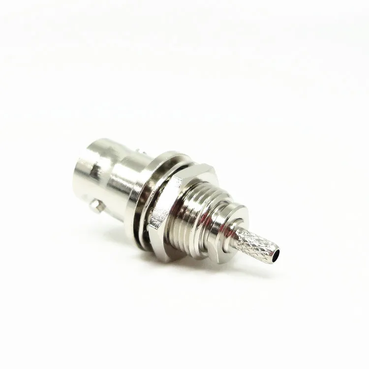 Bnc Bulkhead Rf Coaxial Connector Female Crimp Connector Panel Mount ...