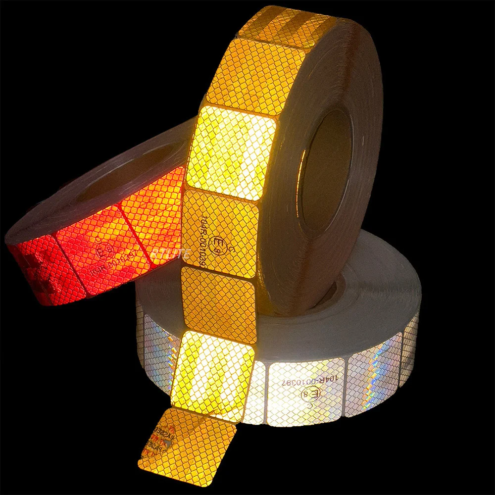 5CM Half-cut Square Reflector Sticker Conspicuity Safety Warning ...