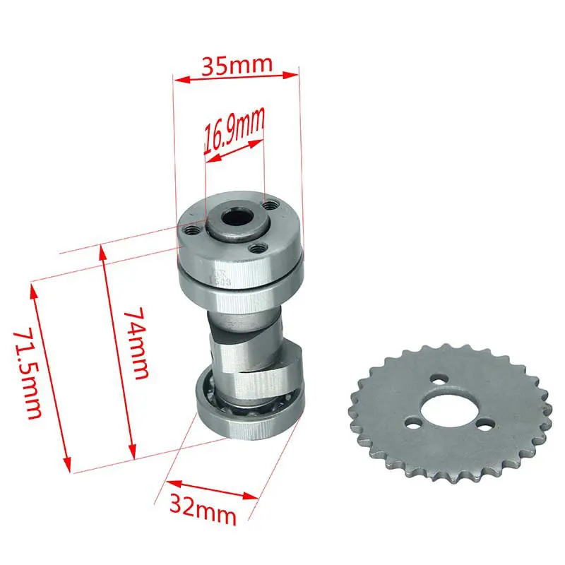 Motorcycle Gt-156 Cylinder Head Lifan 110cc Plus Timing Gear Motorcycle ...