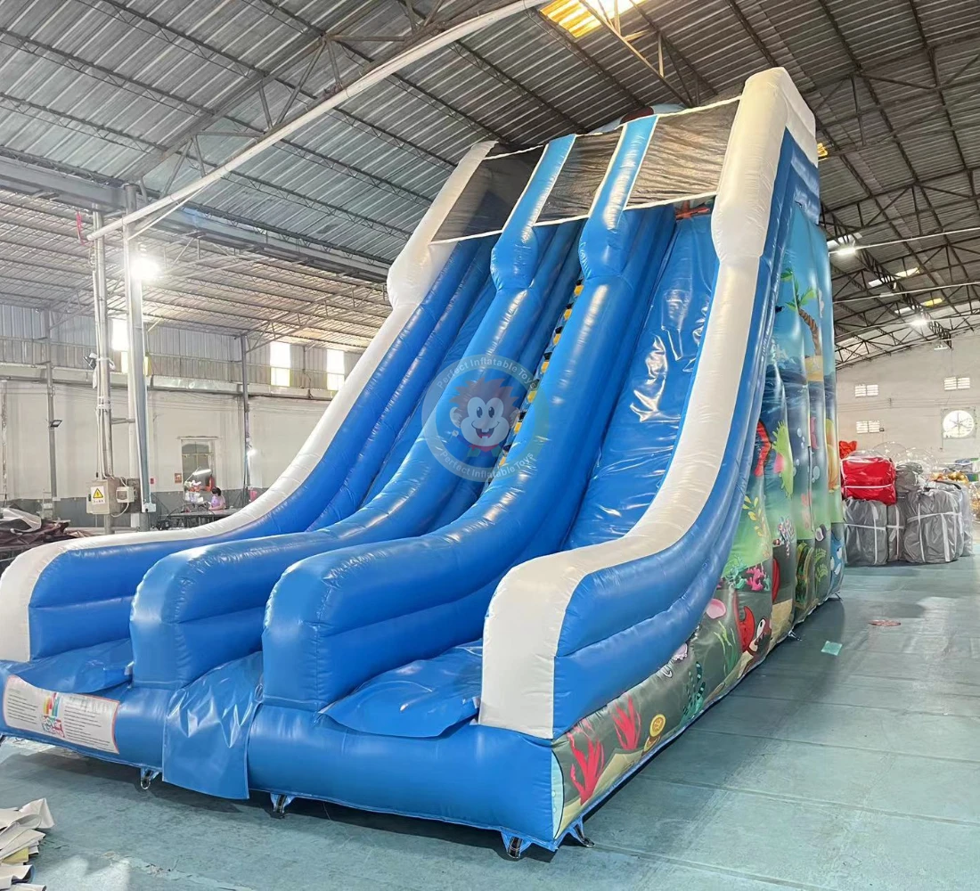 Big Inflatable Water Slide Commercial Grade Inflatable Water Slides Pvc ...