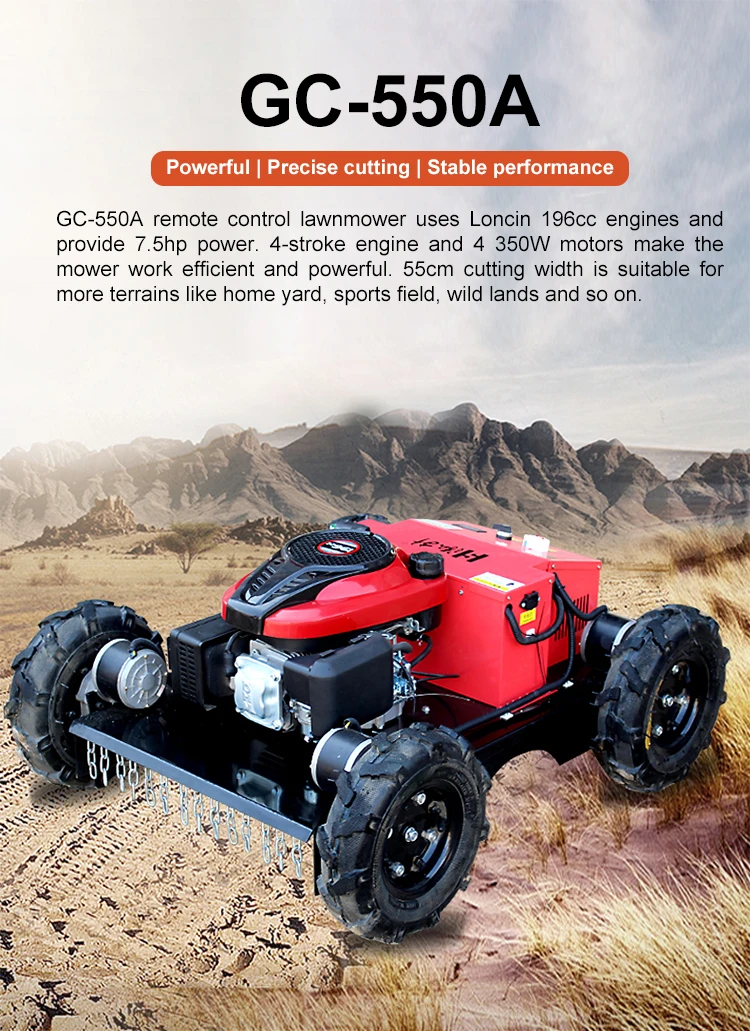 GC-550A CE EPA Approve 4x4 Wheel Zero Turn Automatic Grass Cutter