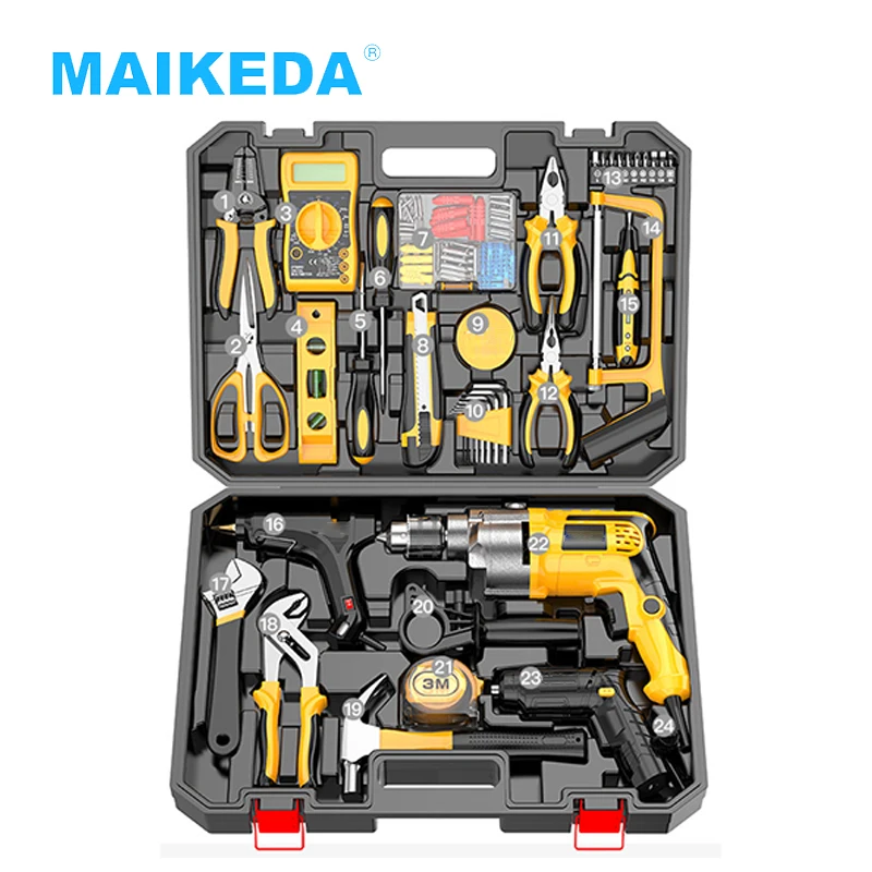 Waterproof Multi-Function Home Hardware Box Kit - MAIKEDA Tools