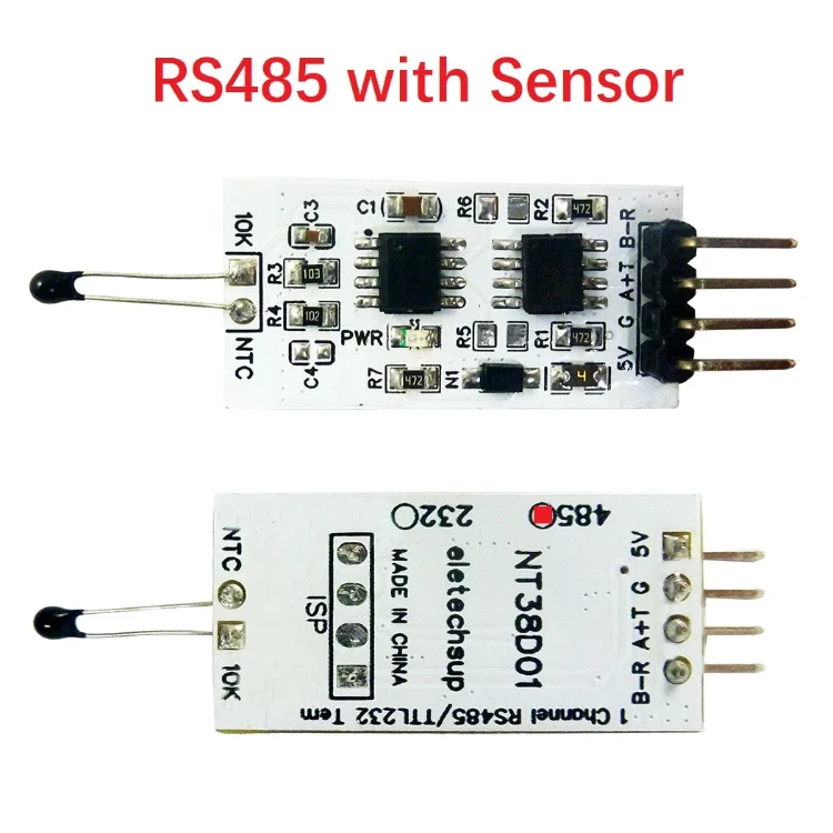 Nt38d01 Rs485 Rs232(ttl) 1k-100k Resistance Value Measurement Module ...
