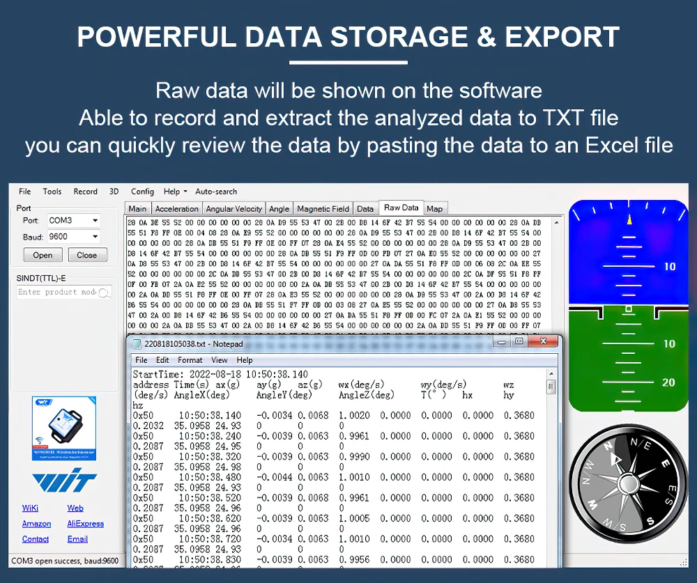 Witmotion SINDT-RS485 MEMS Tech Gyroscope for Industrial Use