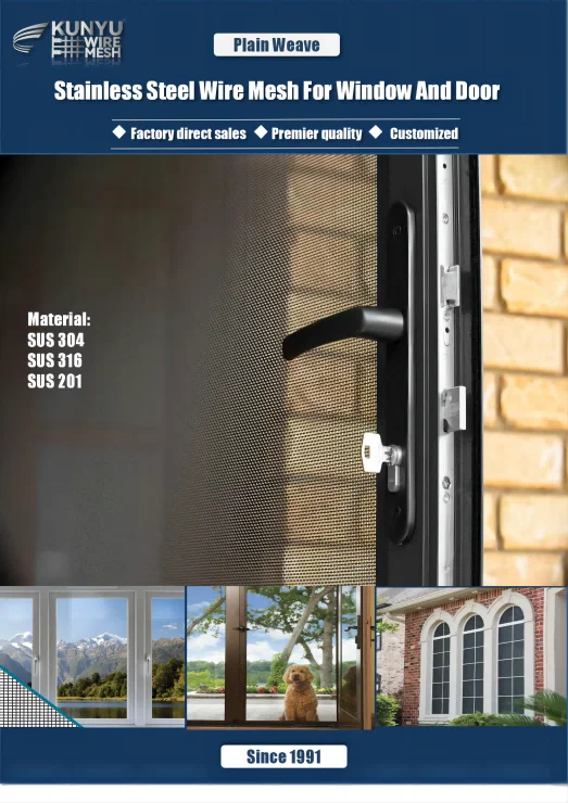 Wire Mesh 304 Stainless Steel Screen Roll Anti Insect Woven Wire Mesh ...