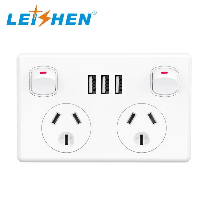 3 Pin Electrical Power Point Australia GPO Wall Socket