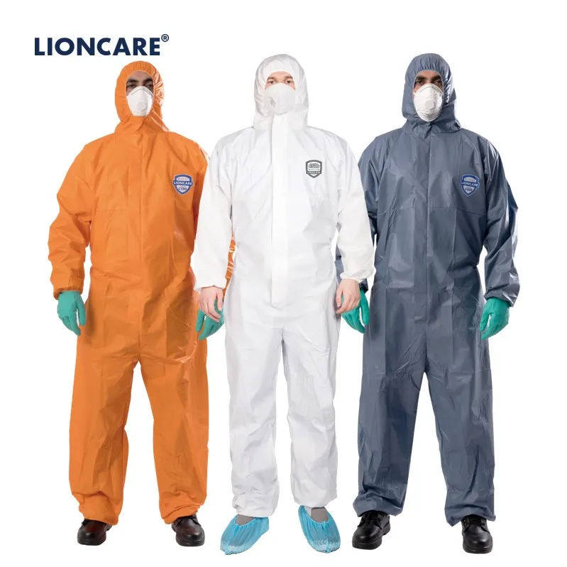 Customized Type 5 6 Biological Disposable Protective Coverall Suit ...