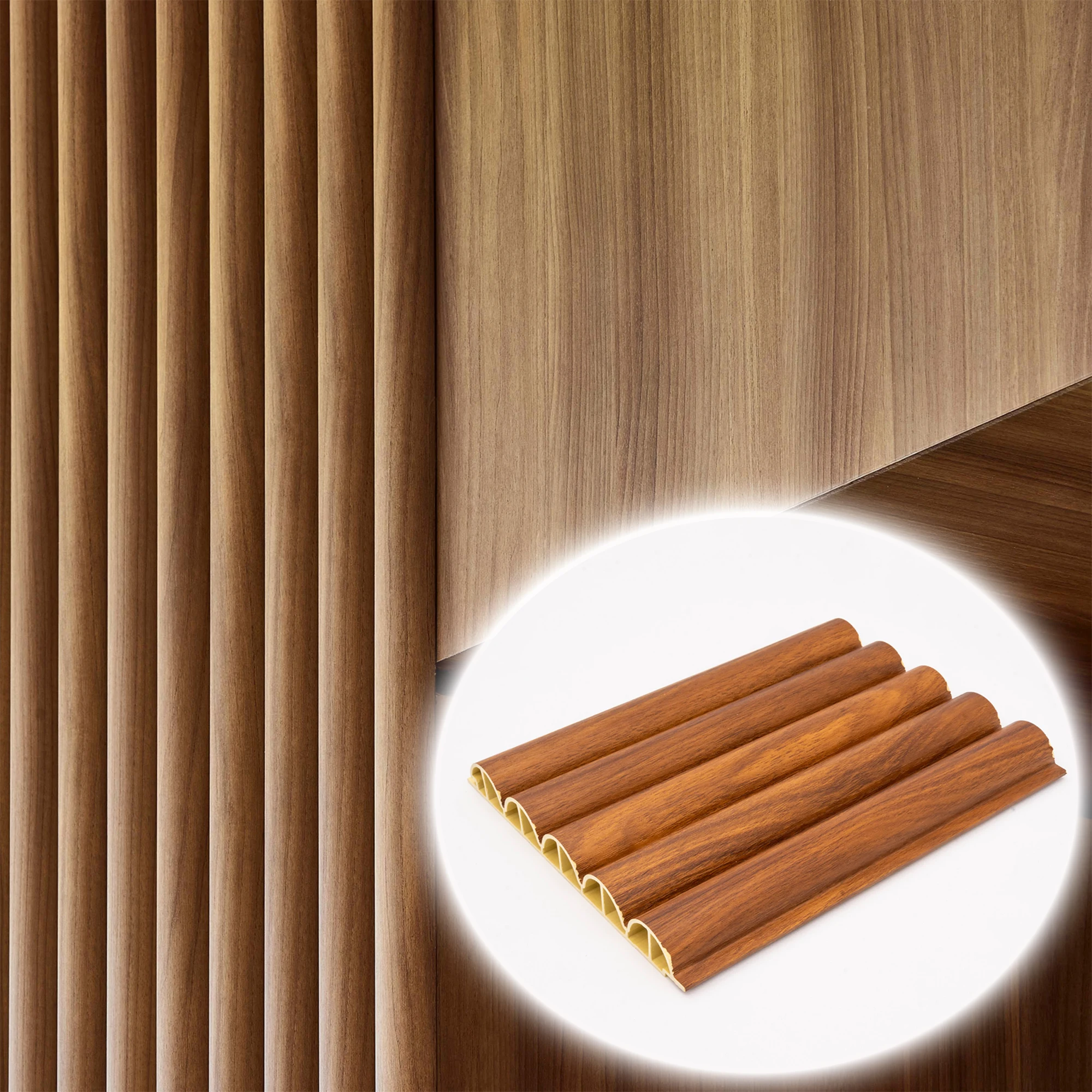 Eco Material 178 Big Ribbed Interior Wood Plastic Composite Panel - Buy ...