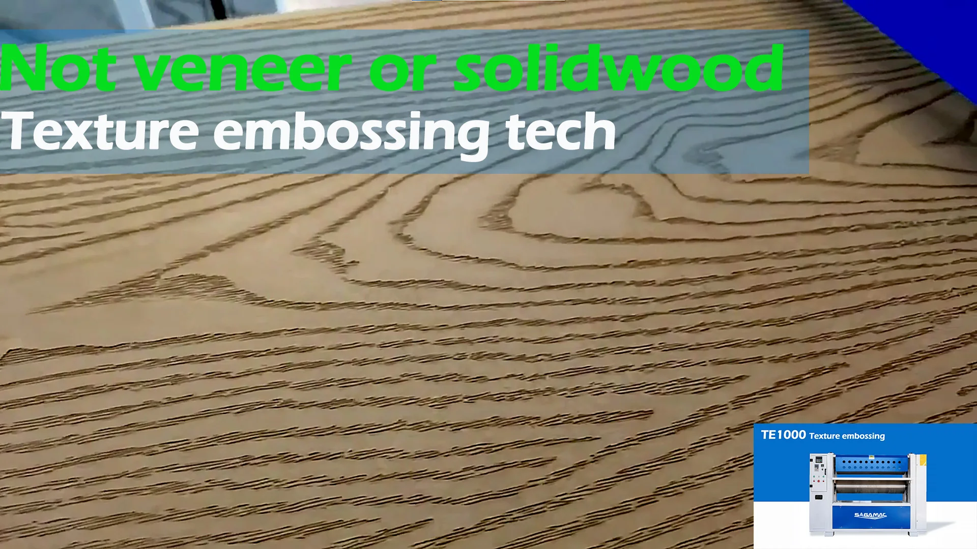 SAGA Wood Embossing Machine - Easy to Operate & Durable