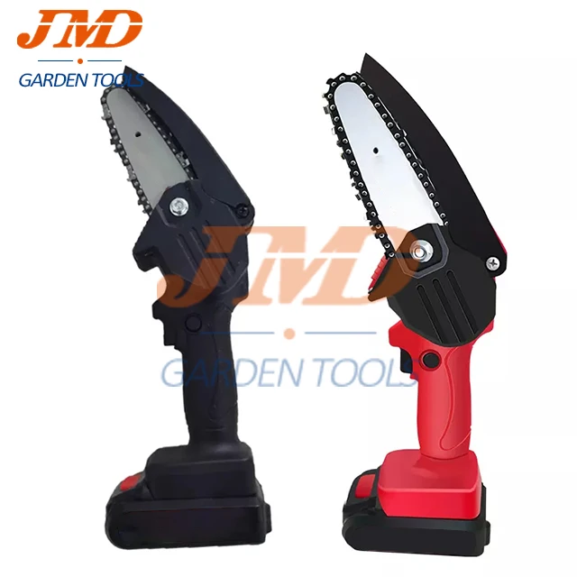Wood Cutting Machine Mini Chain Saw 6 Inch Cordless Portable Electric ...