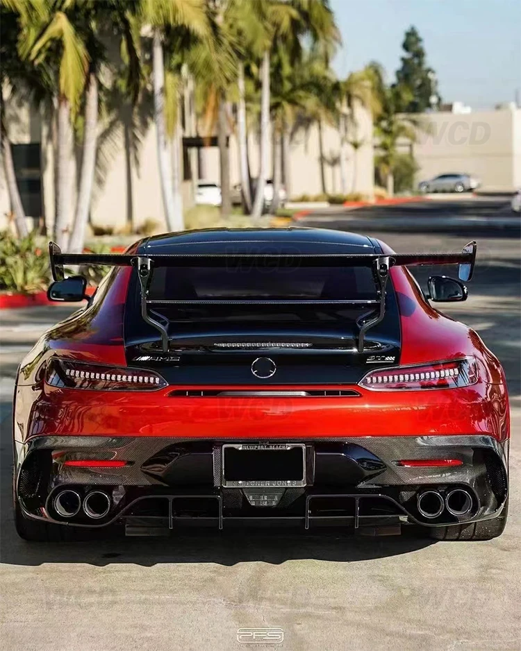 BS Style Real Carbon Fiber Rear Spoilers for Mercedes-Benz AMG GT