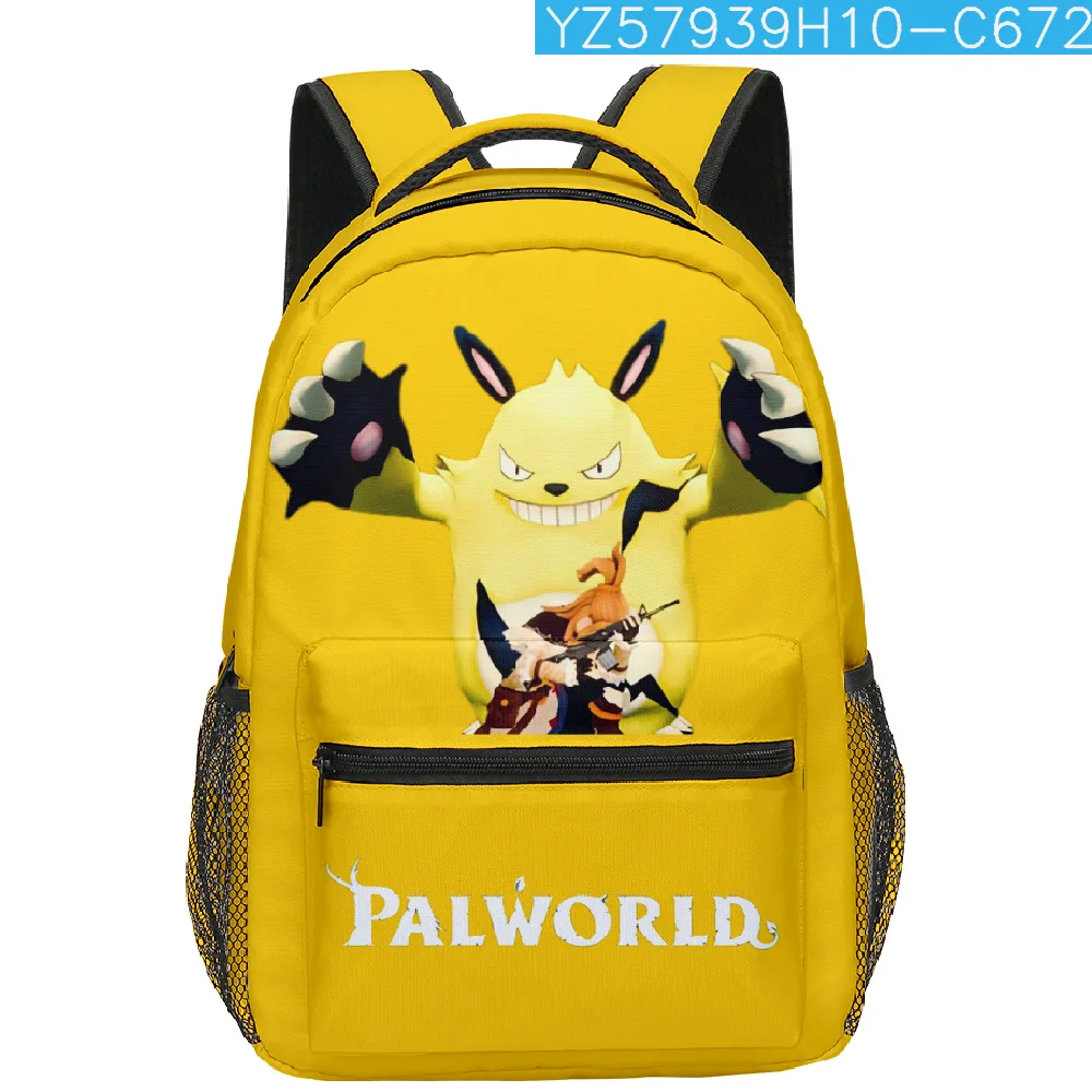 Palworld Kids Backpack Cartoon-style Burst Fire Satchel For Children ...