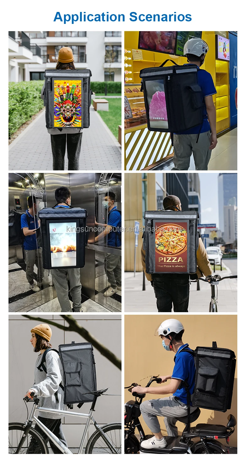 Wholesale Walk Backpack with Digital Signage - 18.5 Inch Screen