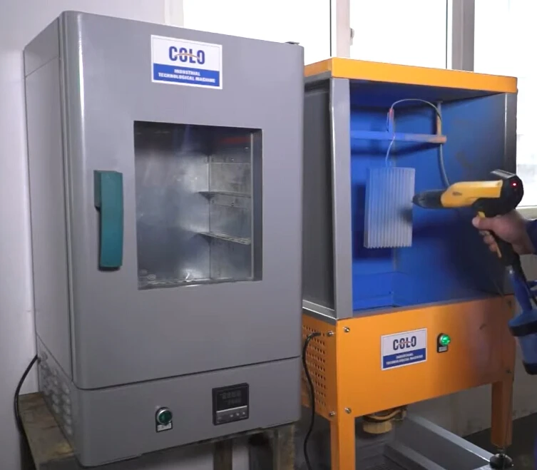 Small Powder Coating Painting Booth And Oven Equipment - Buy Powder ...