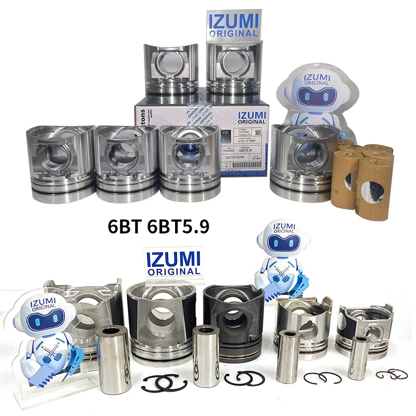 IZUMI ORIGINAL 6BT 6BT5.9 piston 3928673 6D102 6bt 3928677 3802747 ...