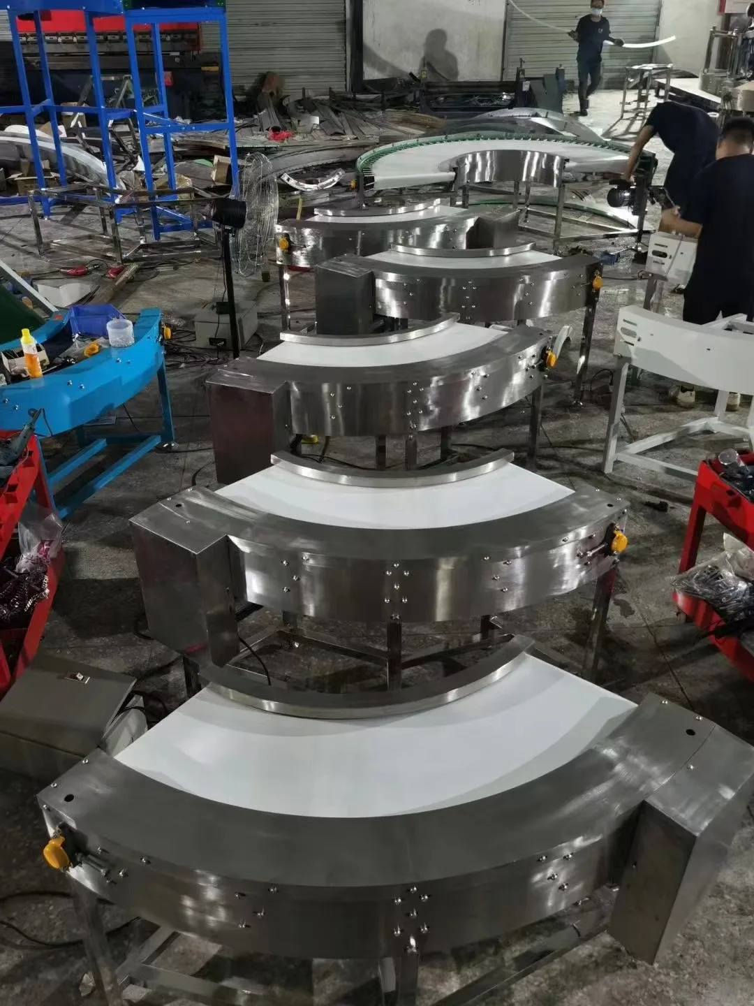 304 Stainless Steel Frame 90 Degree 180 Degree Turntable Conveyor - Buy ...