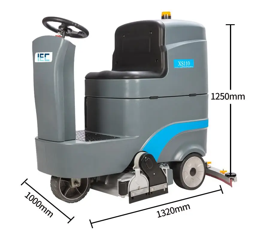 Heavy Duty Electric Auto Drive Floor Scrubber Sweeper Cleaning Ride On ...