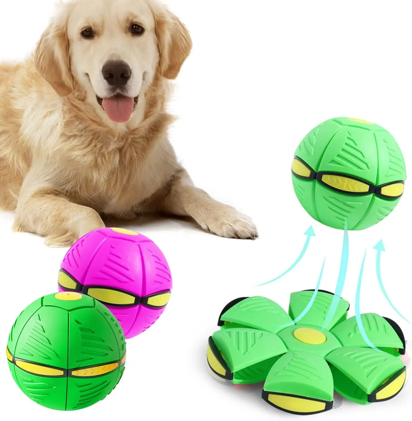Magic Dog Toy Flying Saucer Ball - Fun & Dental Care