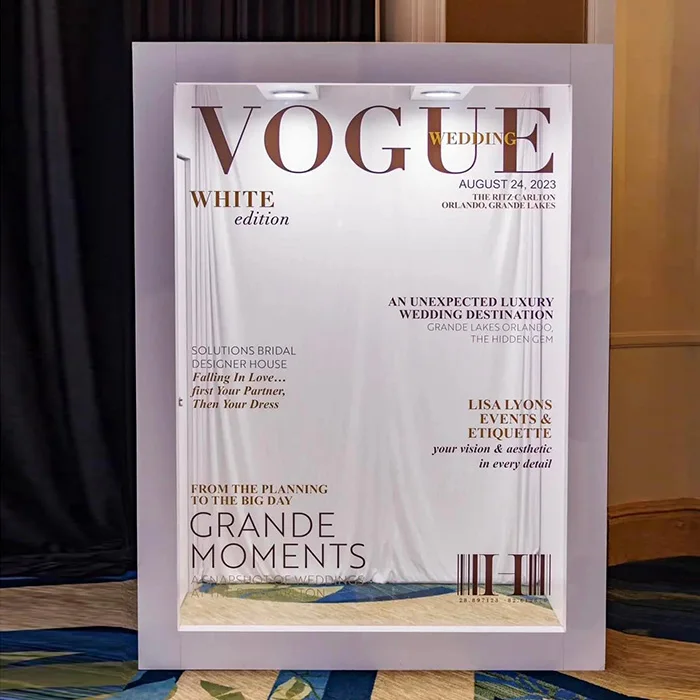 Magazine Box Photo Booth - High Quality Trade Show Background