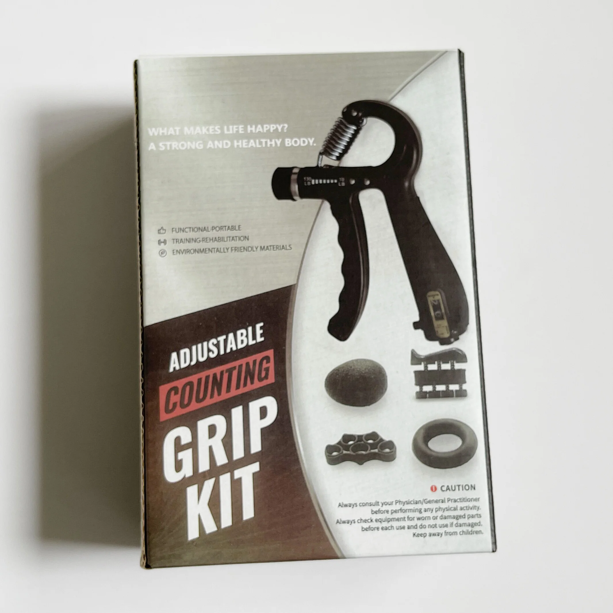 Tellus Custom Squeezer Forearm Grip Hand Exercise Hand Grip Ring Hand ...