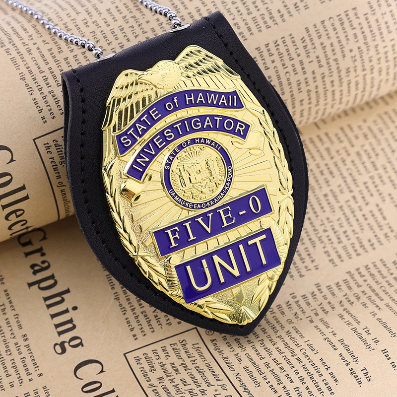 Factory Custom Metal Security Badge With Leather Wallet Holder - Buy Security Badge,Security ...