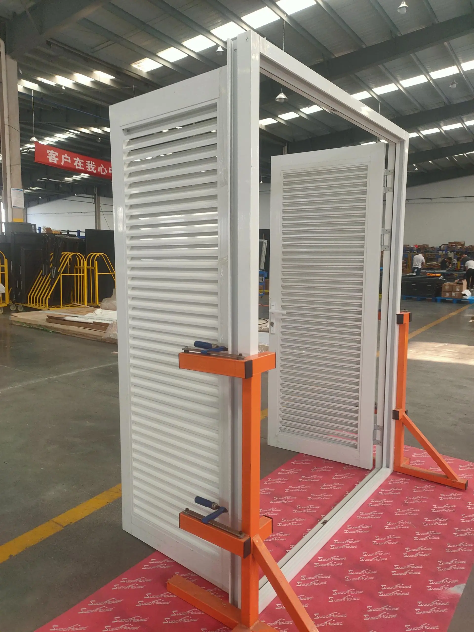 Superhouse Aluminum Louver Hinged Door - Durable, Modern Design with ...